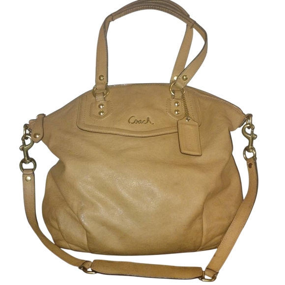 Coach | Bags | Coach Tan Leather Womens Bag | Poshmark